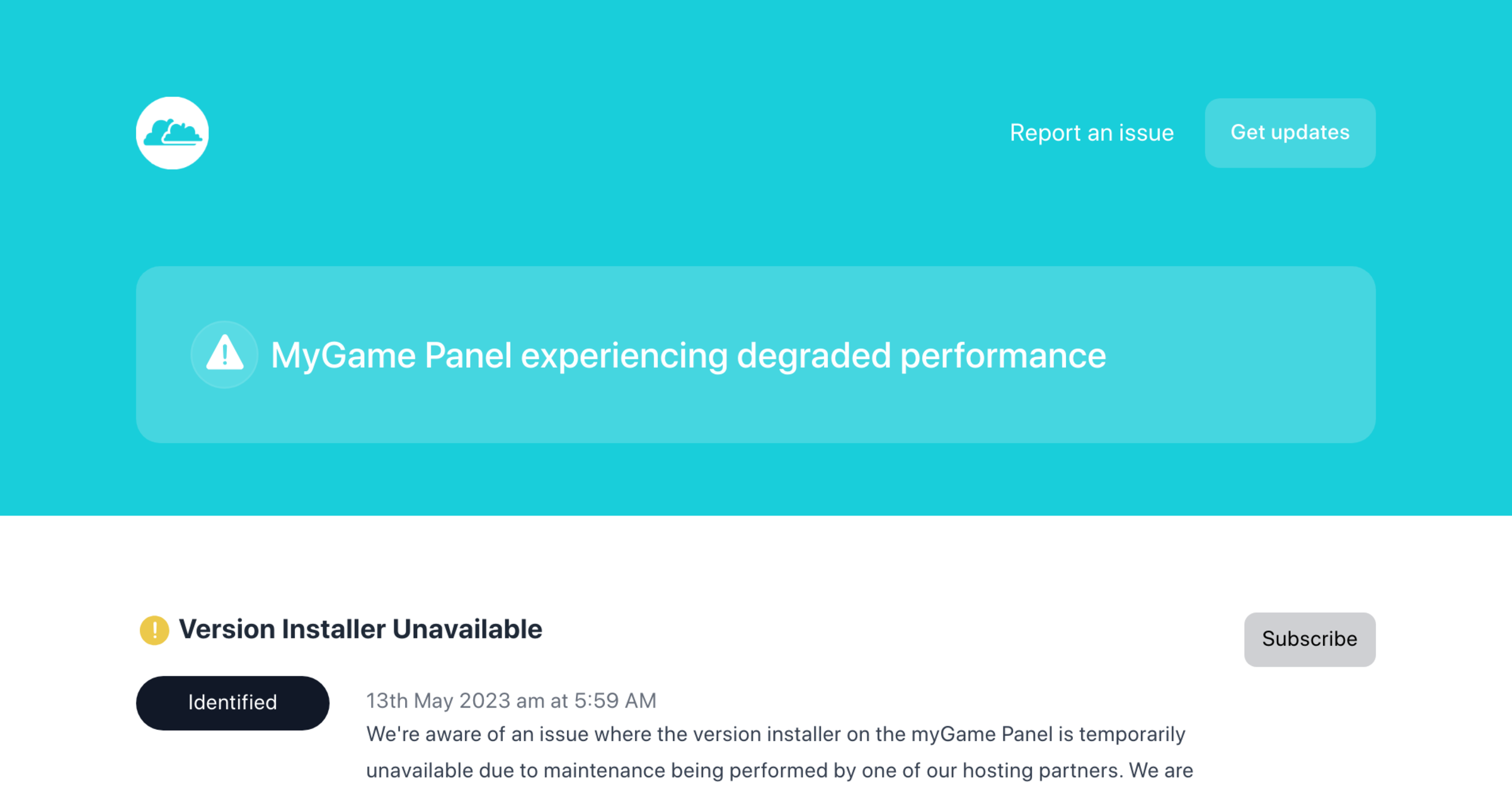 Our Public API - Server Status - ActiniumCloud